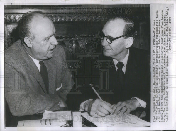 1957 John McClellan Senate Subcommittee Talks With Boyd Beedom ...