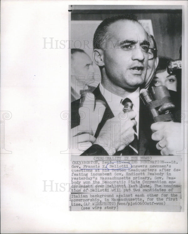 1964 Press Photo Francis X Bellotti American Lawyer Politician Chicago ...