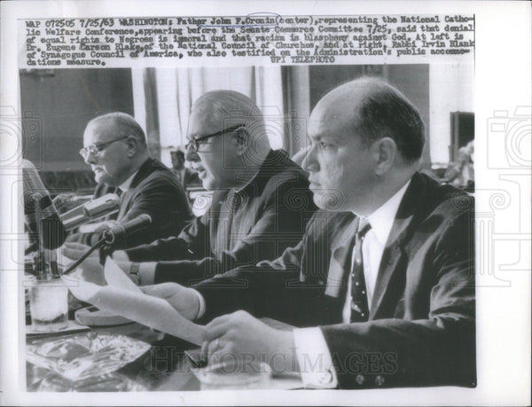 1963 Father John Cronin representing the National Catholic Welfare ...
