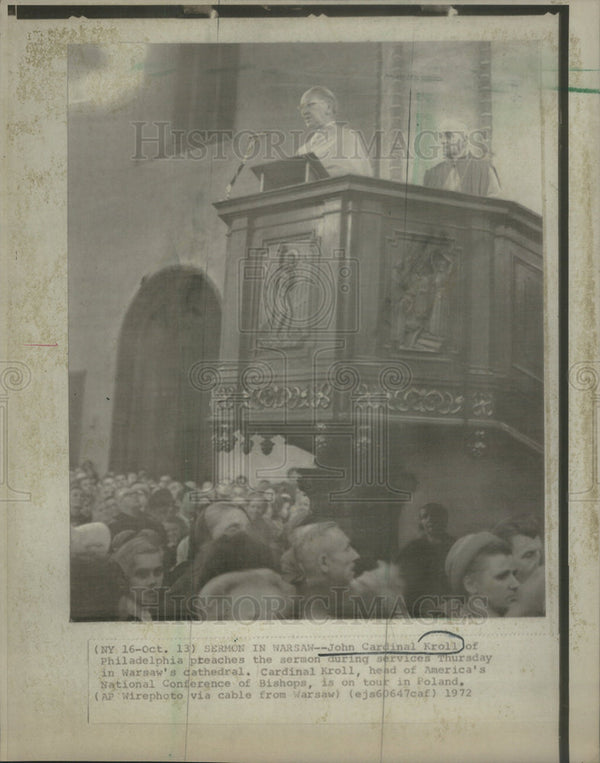 1972 John Cardinal Krol, President National Conference of Bishops ...