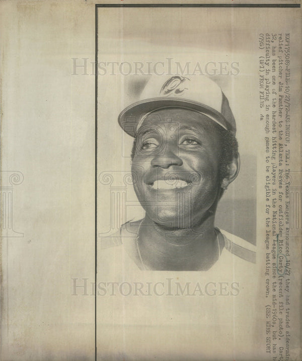 1972 Press Photo Texas Rangers' Jim Panther traded to the Braves ...