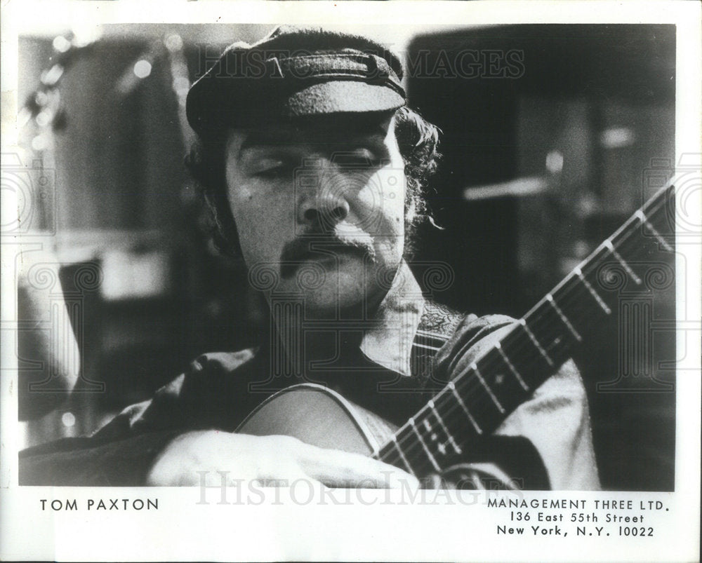 1971 TOM PAXTON AMERICAN FOLK SINGER SONGWRITER - Historic Images
