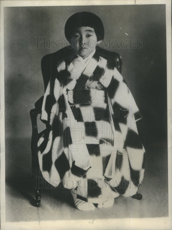 1930 Princess Teru 7-year-old Daughter Emperor Japan Wearing Kimono ...