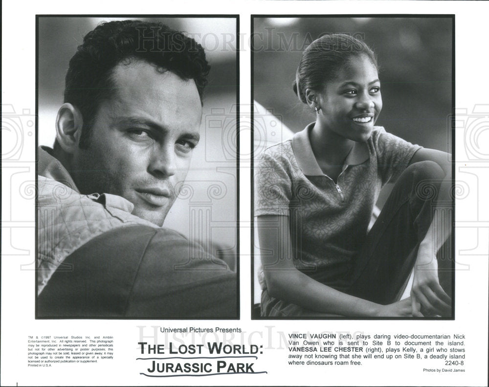 1997 Vince Vaughn Vanessa Lee Chester Lost World: Jurassic Park ...