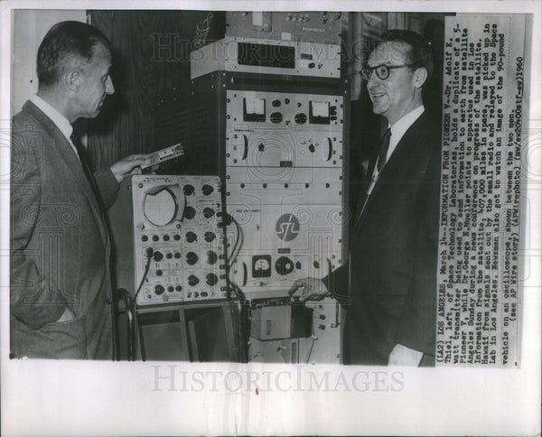 1960 Dr. Adolf Thiel Space Transmitter Pioneer V Dr. Mueller - Historic ...