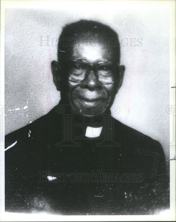 1985 Deacon John Rucker Podiatrist Chaplain - Historic Images