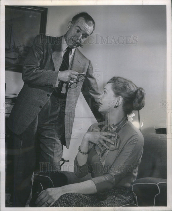1955 POLLY ROWLES ALAN BUNCE COMEDY - Historic Images
