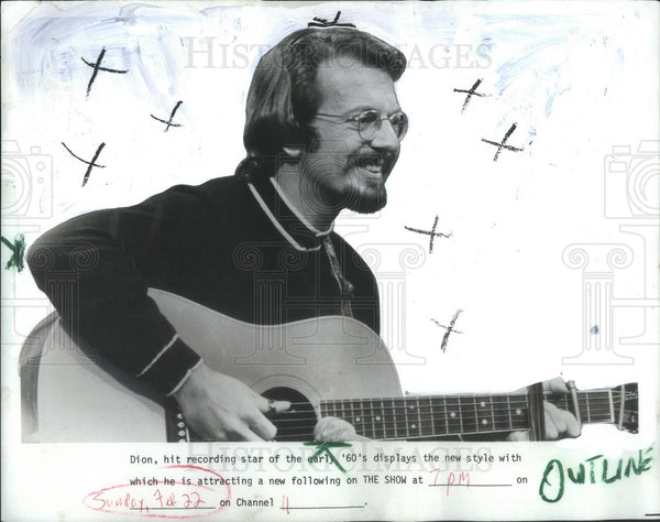1970 Dion Rock Singer Guitarist - Historic Images