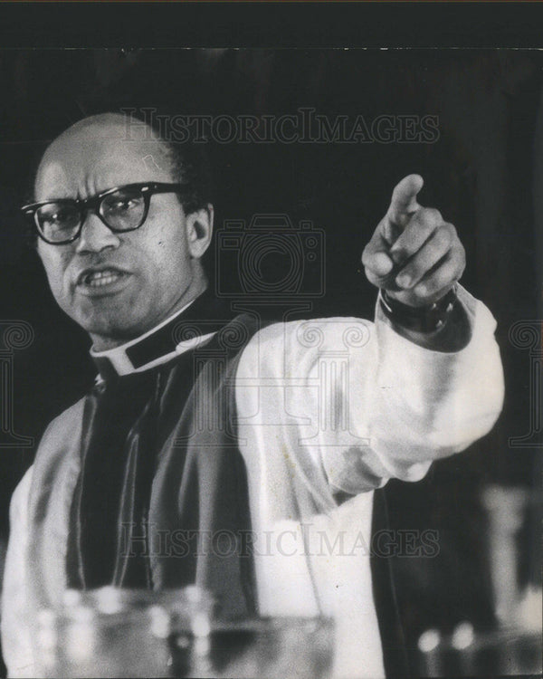 1971 Rev. George Clements Chicago City Holy Angels Church Pastor ...