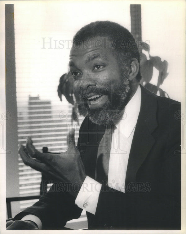 1984 Tom Burrell, President of Burrell Advertising - Historic Images