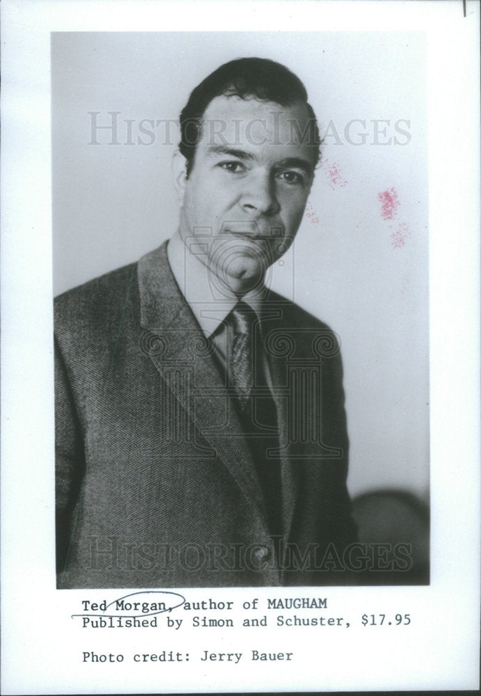 1980 Ted Morgan author Maugham Simon Schuster - Historic Images
