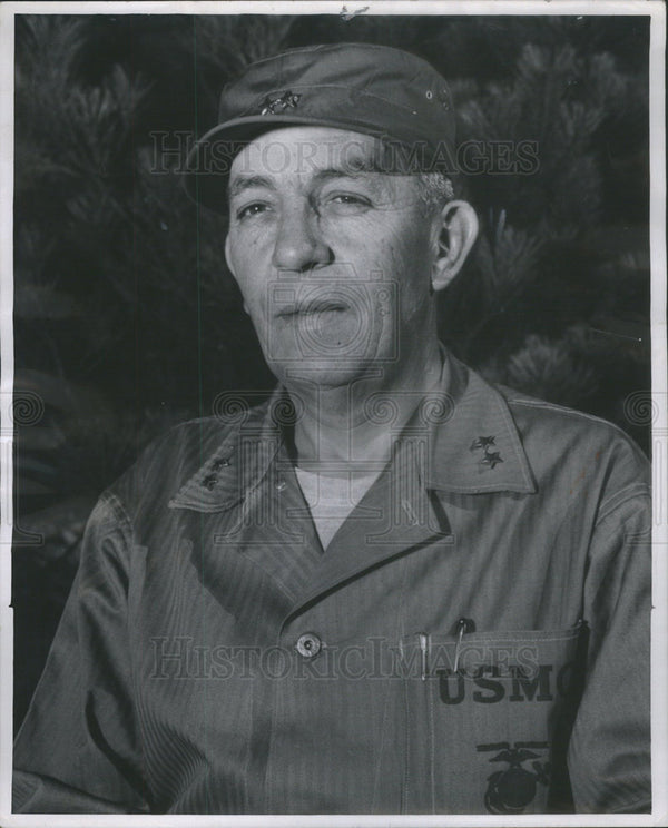 1953 General Edwin Pollack Returned From Command Of 1st In Korea ...