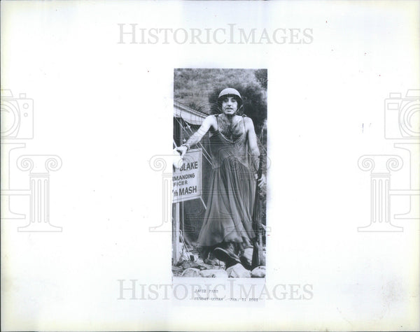 1981 MASH Series Actor Farr Wearing Dress Holding Rifle Scene ...