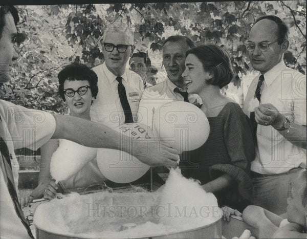 1966 Donald Prince and Others Line Up For Cotton Candy - Historic Images