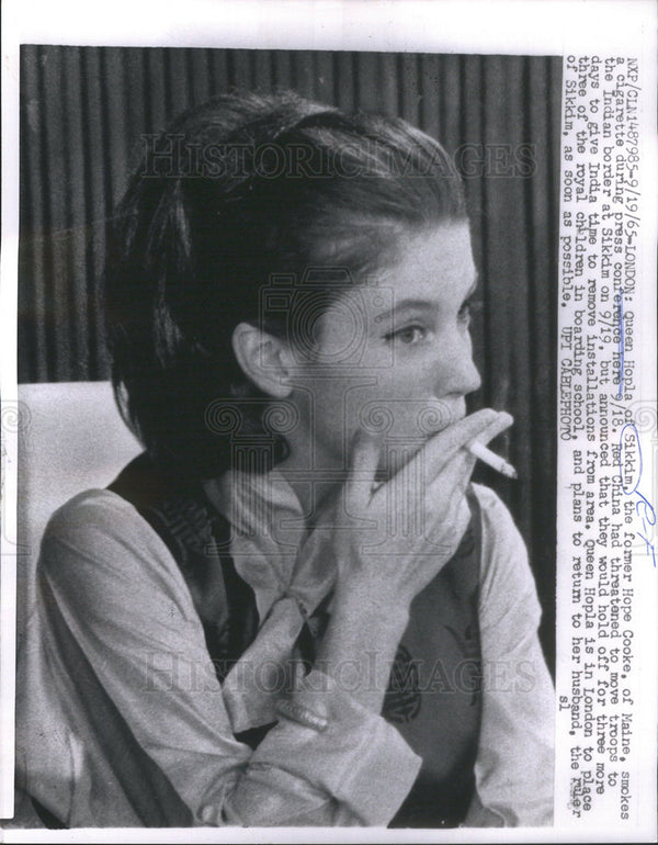 1965 Hope Cooke Sikkim the former Hope Royalty - Historic Images