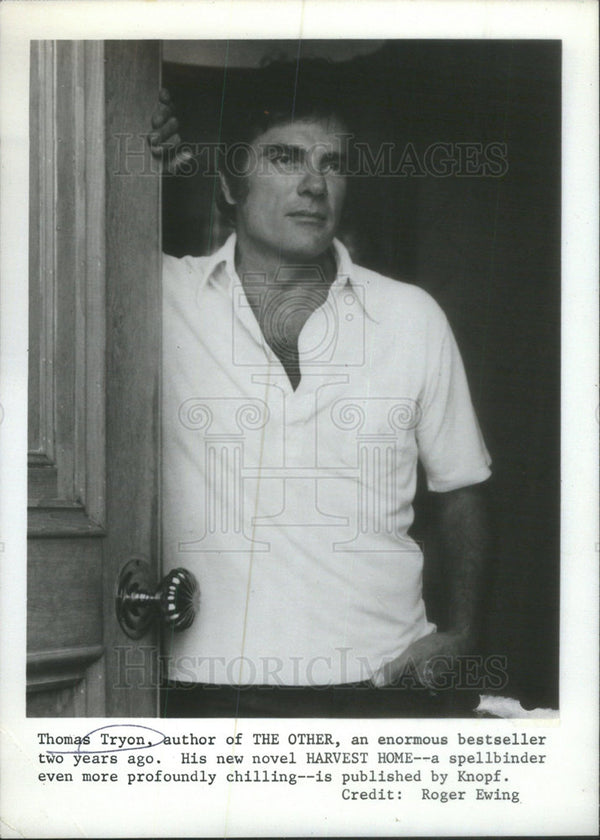 1973 Thomas Tryon The Other Book Author - Historic Images