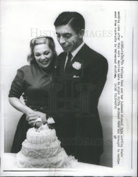 1951 Press Photo Felippa Rock and Her New Husband Michael Pete ...