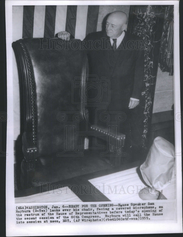1960 House Speaker Sam Rayburn House of Representatives Congress ...