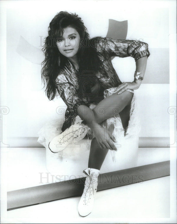 1987 Nia Peeples Top Pops Host Music Program - Historic Images