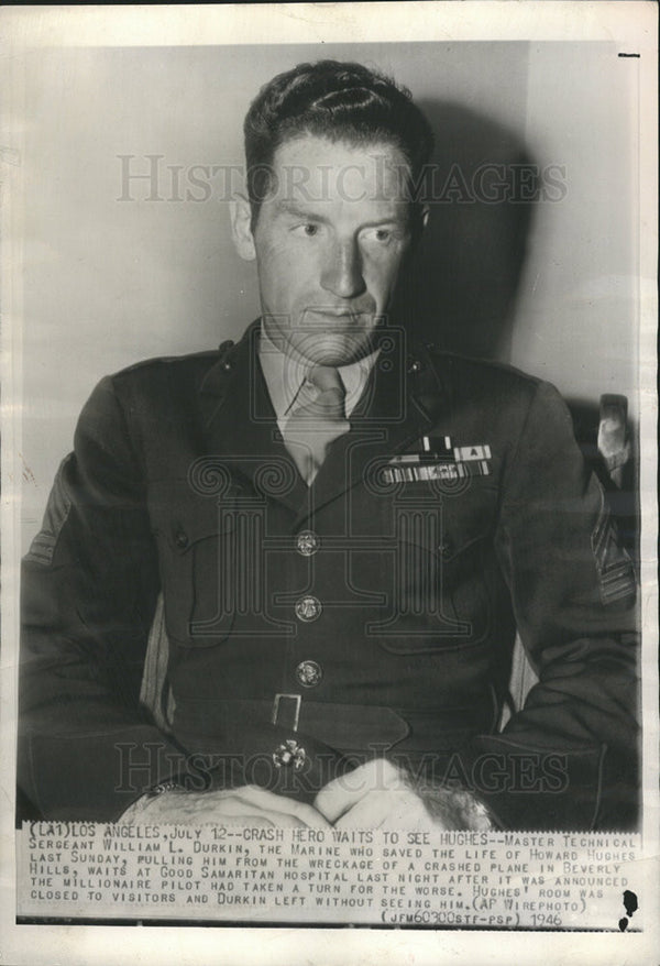 1946 Press Photo Master Technical Sergeant William L Durkin - Historic ...