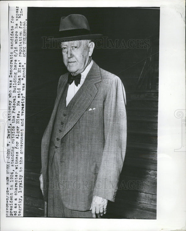 1949 Press Photo John Davis Attorney Democratic Candidate for Presiden ...