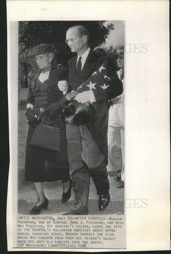 1948 Press Photo United States Army General John J. Pershing's Family ...