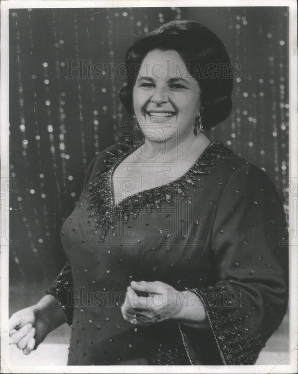 1968 Press Photo Kate Smith, Singer With A Golden Voice - Historic Images