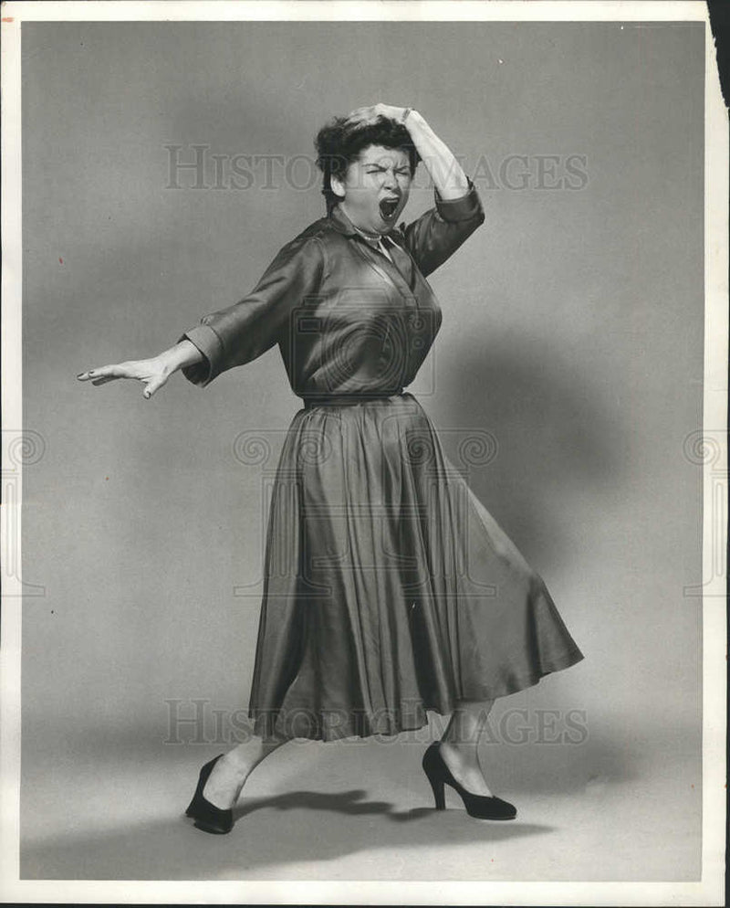 1954 Press Photo Mary McCarty American Film Actress NBC TV's Summer Co ...
