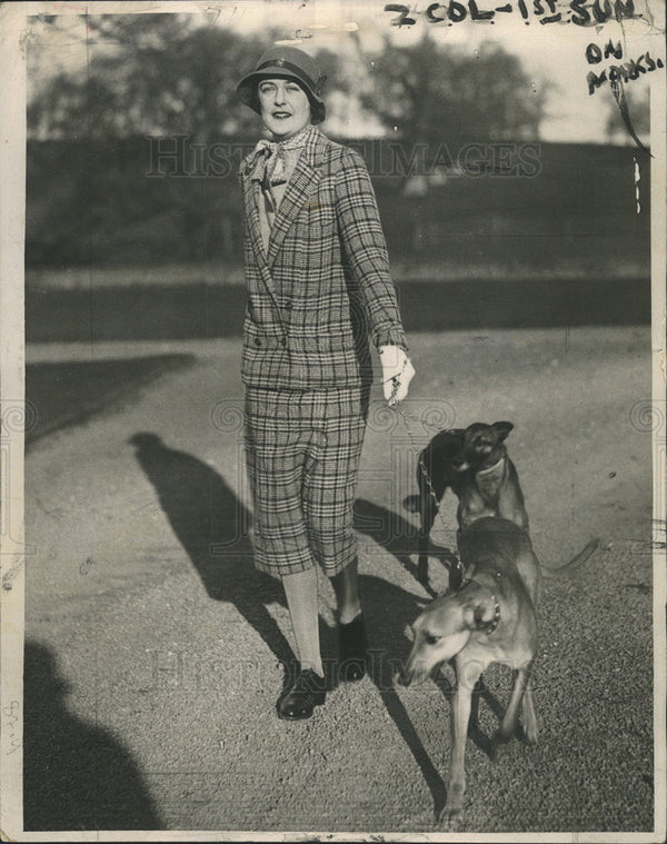 1934 Press Photo Marchioness Of Blandford Lowesby Hall England Dogs ...