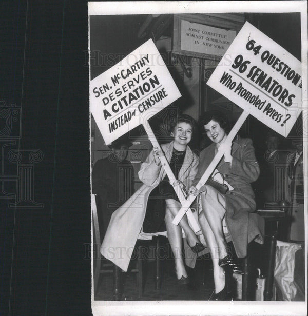 1954 Press Photo Margaret May Kiley and Alice Patof N.Y. City ...