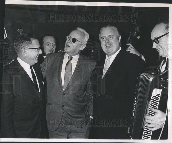1967 Press Photo C. Newlin, Colonel J. Reilly, W. Burns, C. Johnson ...