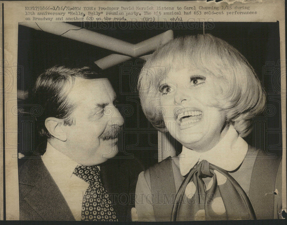 1974 Press Photo Producer David Merrick - Historic Images