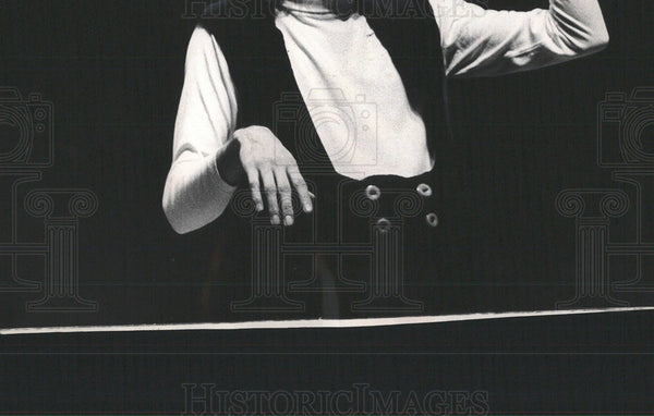 1973 Press Photo T,Daniel Marcel Marceau student Arlington Heights ...