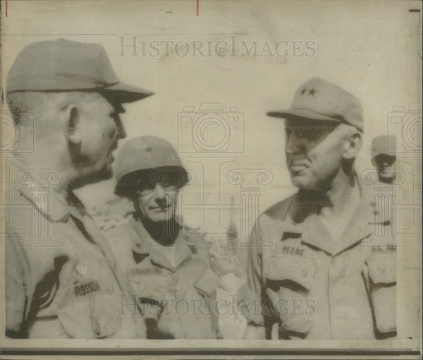 1967 Press Photo William Peers Major General 4th Infantry Division ...