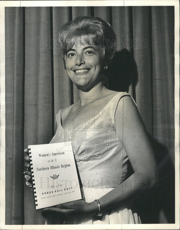 1963 Press Photo Mrs Jack Mandel ORT Annual Honor Roll Ball - Historic ...