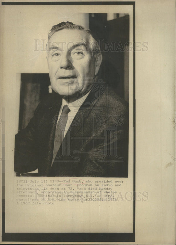 1976 Press Photo Ted Mack Original Amateur Hour radio television Dies ...