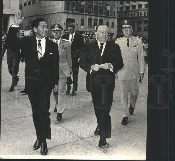 1966 Press Photo Philippine President Ferdinand E Marcos At The Civic ...