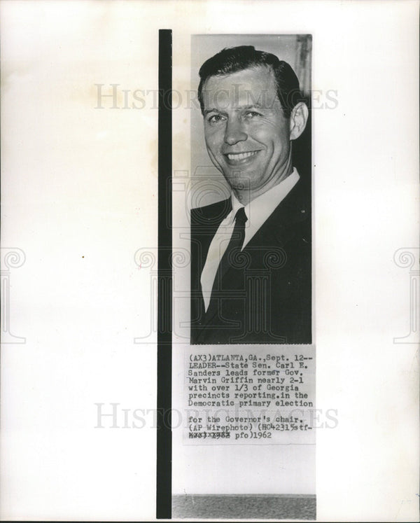 1962 Press Photo senator Carl Sanders - Historic Images