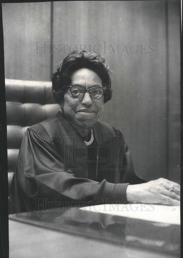 1973 Press Photo Edith Sampson,Attorney - Historic Images