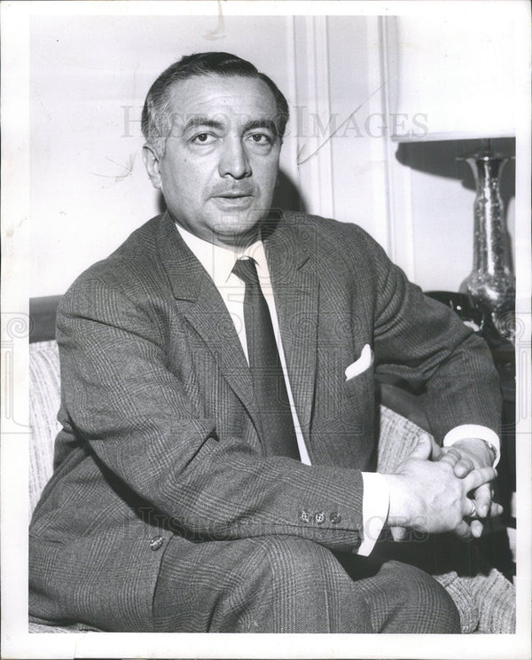 1962 Press Photo of Dr. Erich Mende of Free Democratic Party in German ...