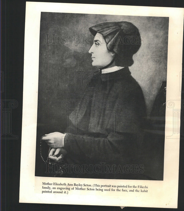 1975 Press Photo portrait Mother Elizabeth Ann Bayley Scton - Historic ...