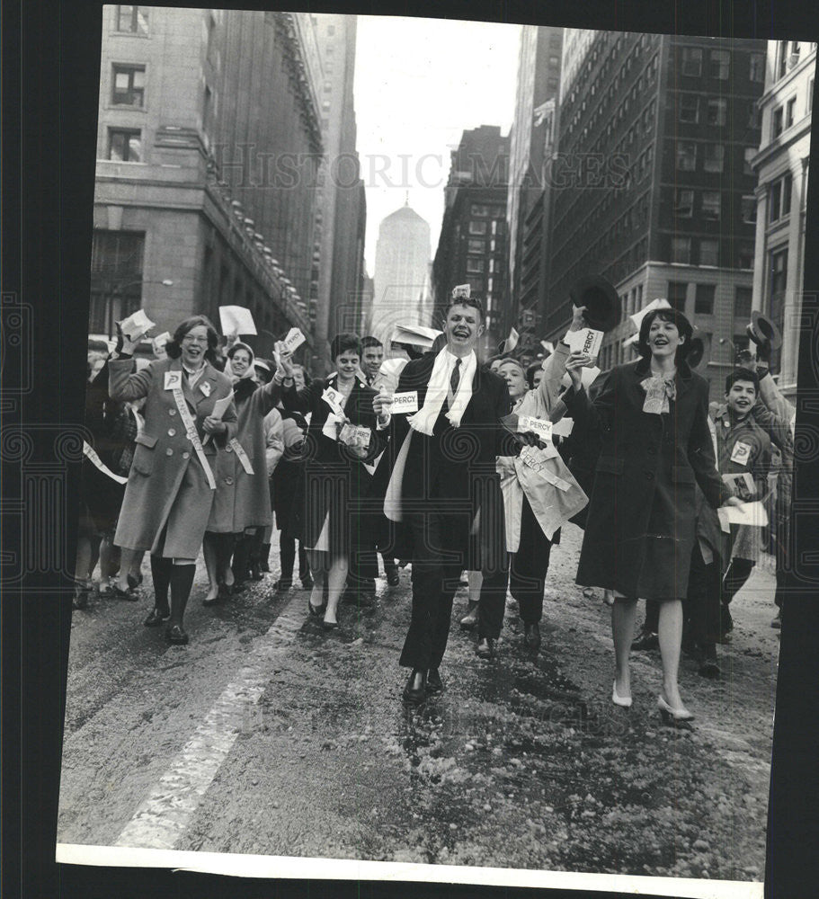 1964 Press Photo Charles H percy election campaign - Historic Images