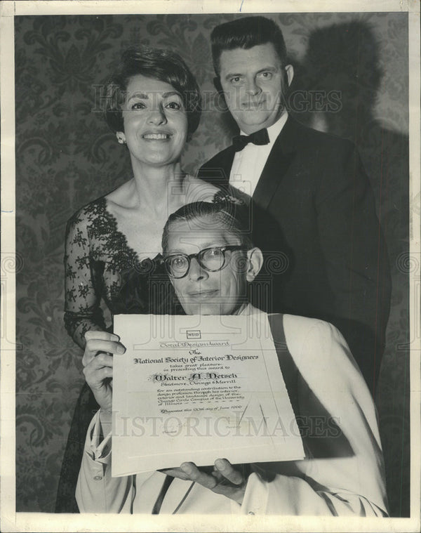 1966 Press Photo Architect Walter Netsch National Society Interior Des ...