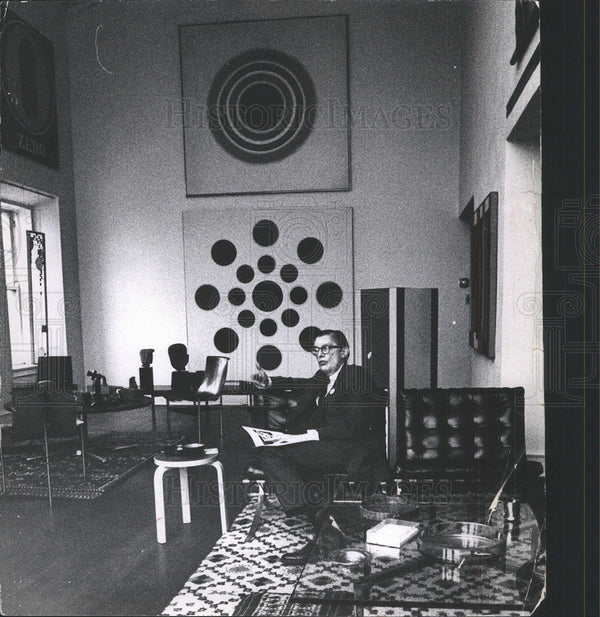 1968 Press Photo Walter Netsch Jr American Architect Illinois Universi ...