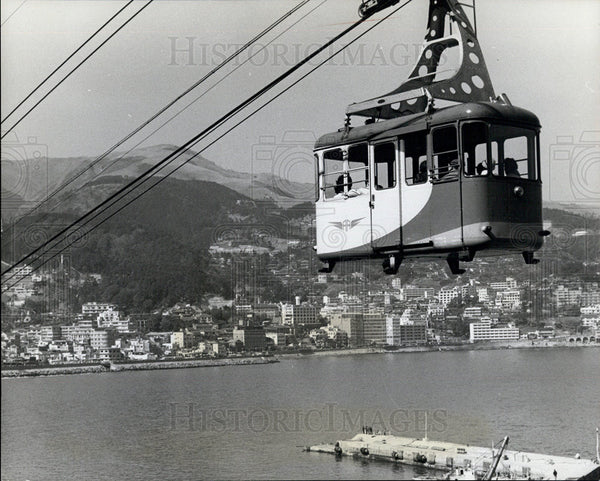 Press Photo Cable Car at Atami Hot Springs, Atami Spa, Japan - Historic ...