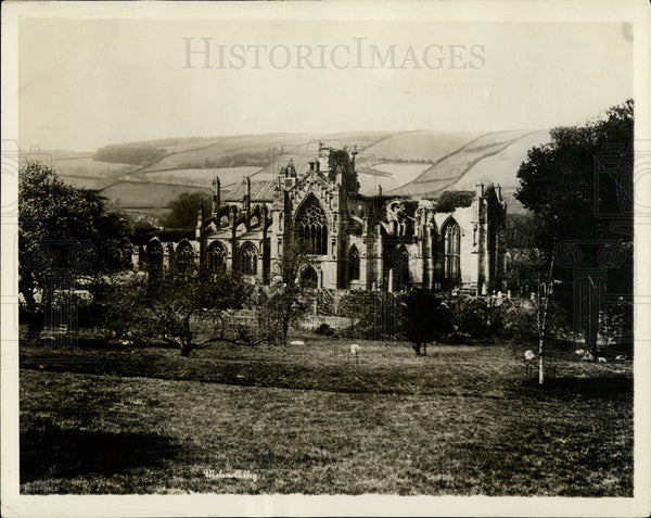 1929 Press Photo Melrose Abbey Altar Rest Robert Bruce Alexander II Sc ...