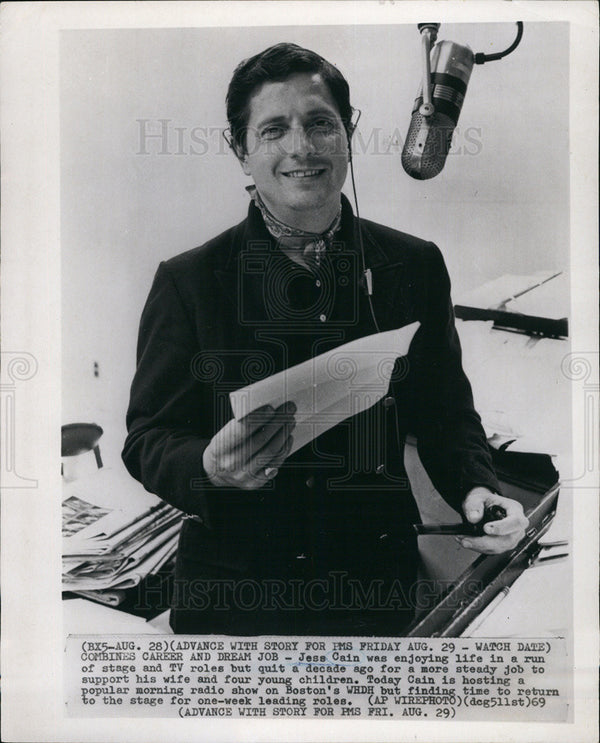 1969 Press Photo Entertainer Jess Cain - Historic Images