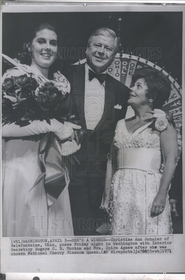 1971 Press Photo of National Cherry Blossom Queen Christina Ann Schule ...