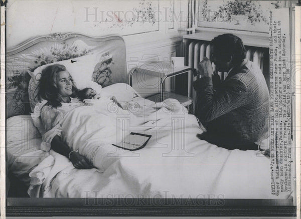 Press Photo Roger Vadim Director Wife Jane Fonda Actress Daughter Vane ...