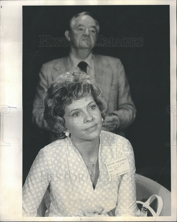 1976 Press Photo Ruth Stapleton, Jimmy Carter's Sister Behind is Sen H ...